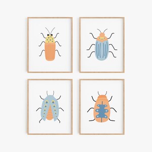 Boys Room Decor, Cute Bug Printable Art, Baby Boy Nursery Beetle Print ...