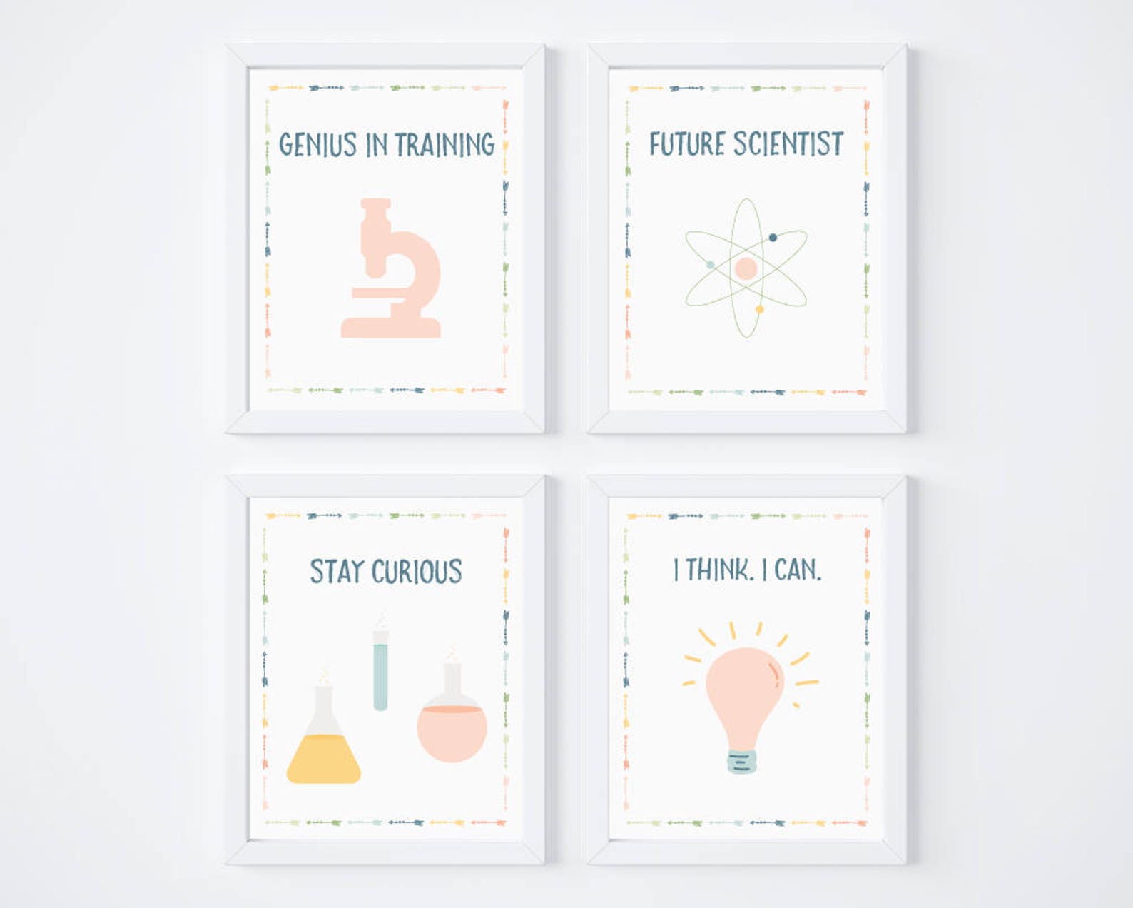 Science Classroom Posters / Tiny Feminist / Science Nursery - Etsy