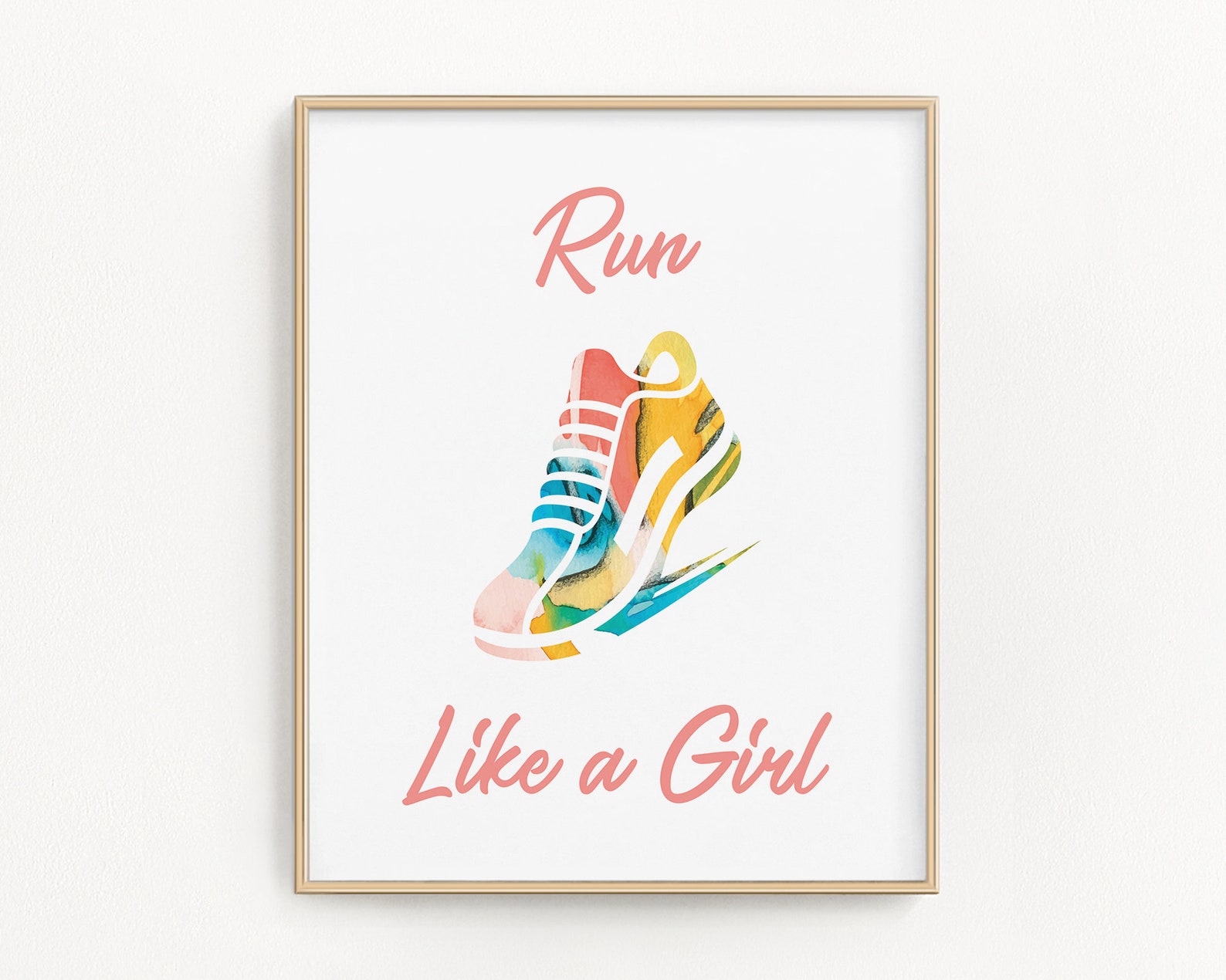 Running Art Print Girls Track and Field Poster Cross Country - Etsy