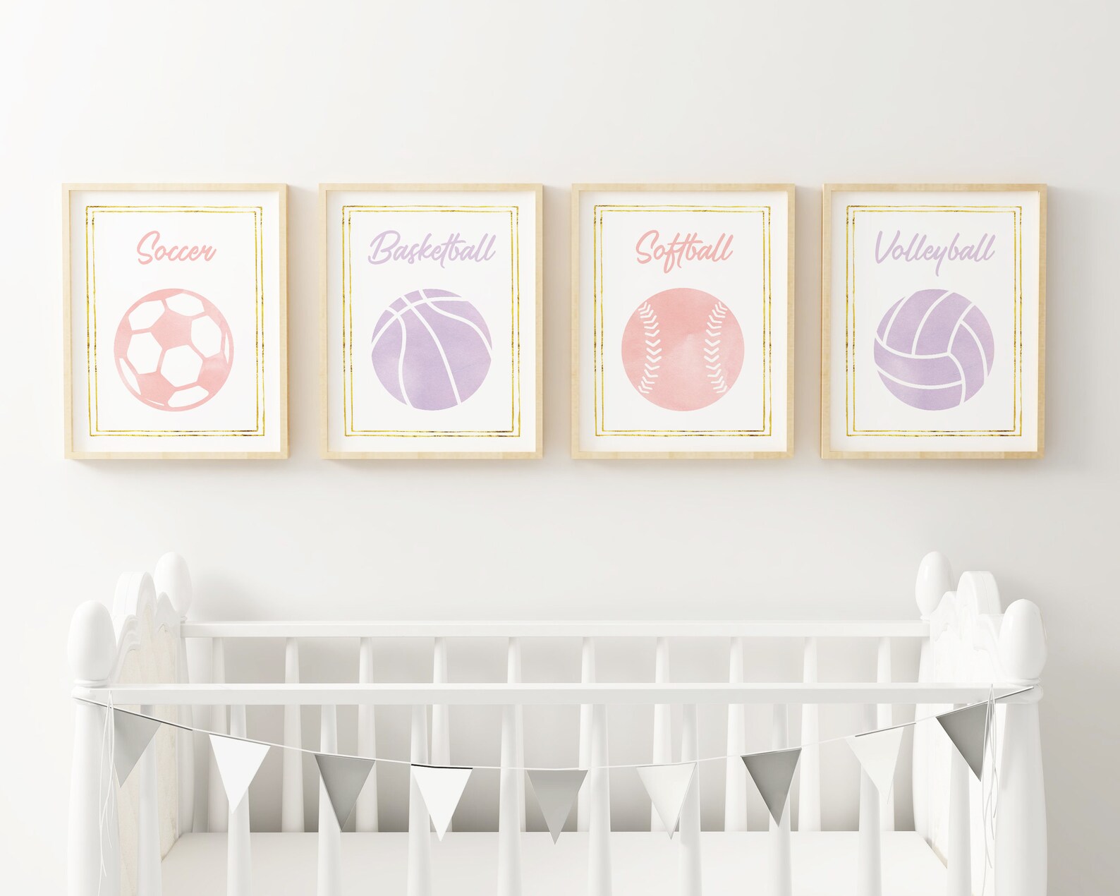 Sports Theme Girls Room Decor Sports Posters for Girls - Etsy
