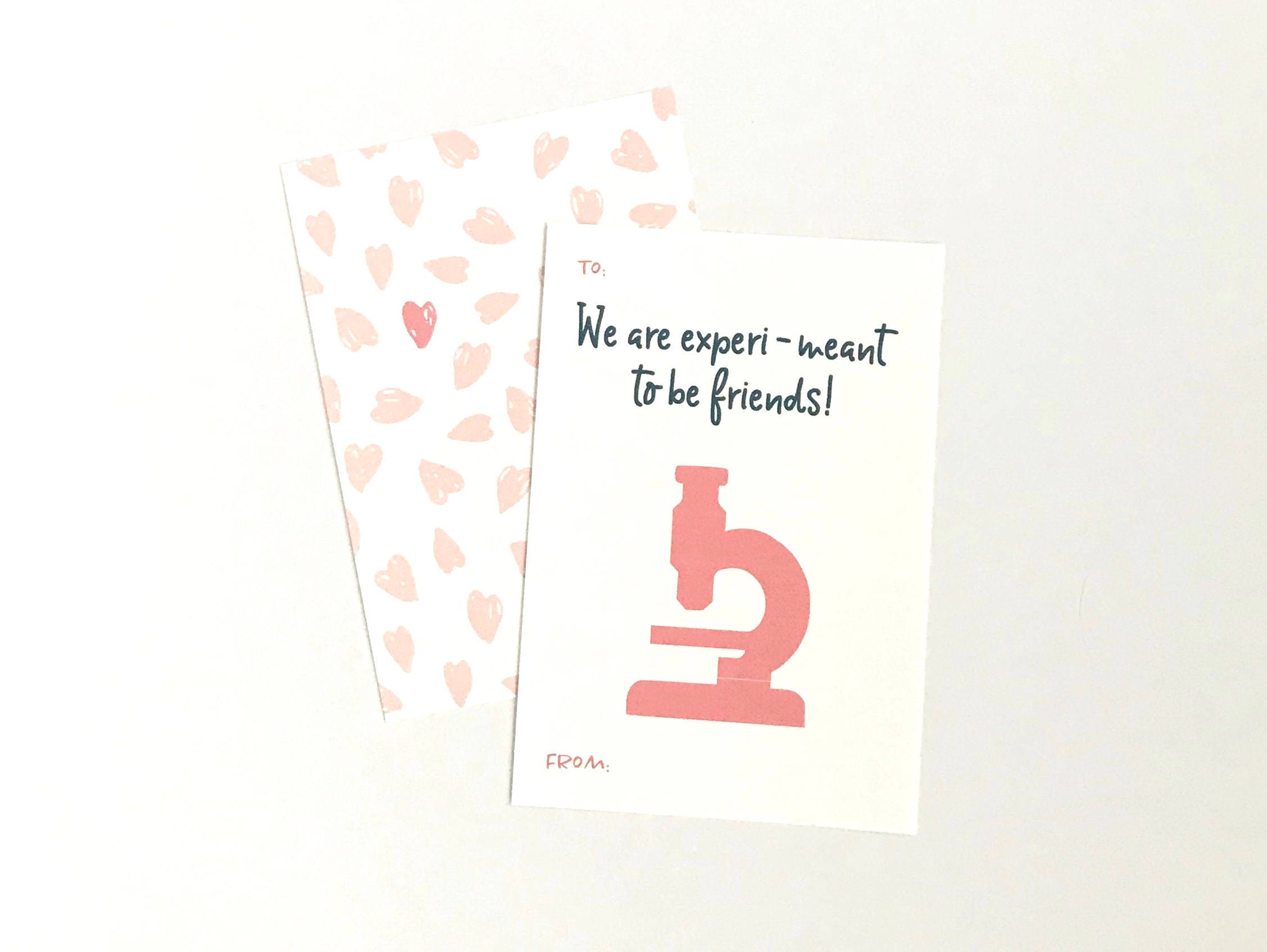 Science Valentines Day Card / Classroom Valentines / Printable | Etsy