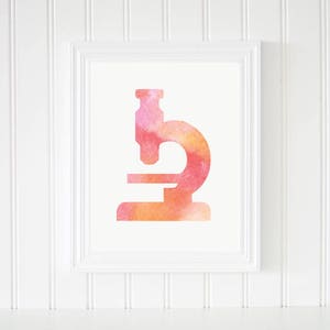 Science Themed Nursery, Homeschool Printable Art, Kids Room Wall Art ...