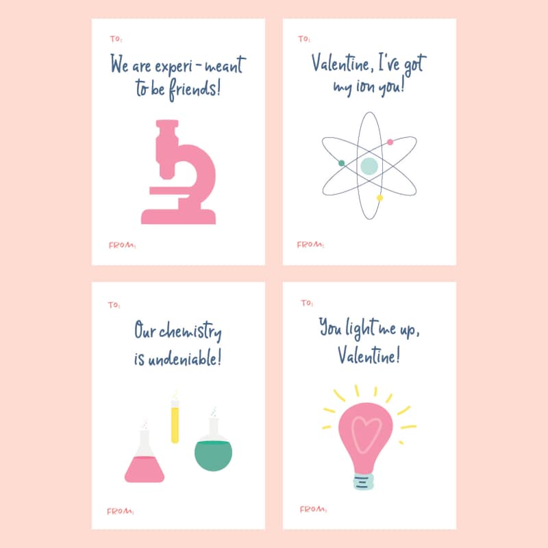 Science Valentine - Etsy