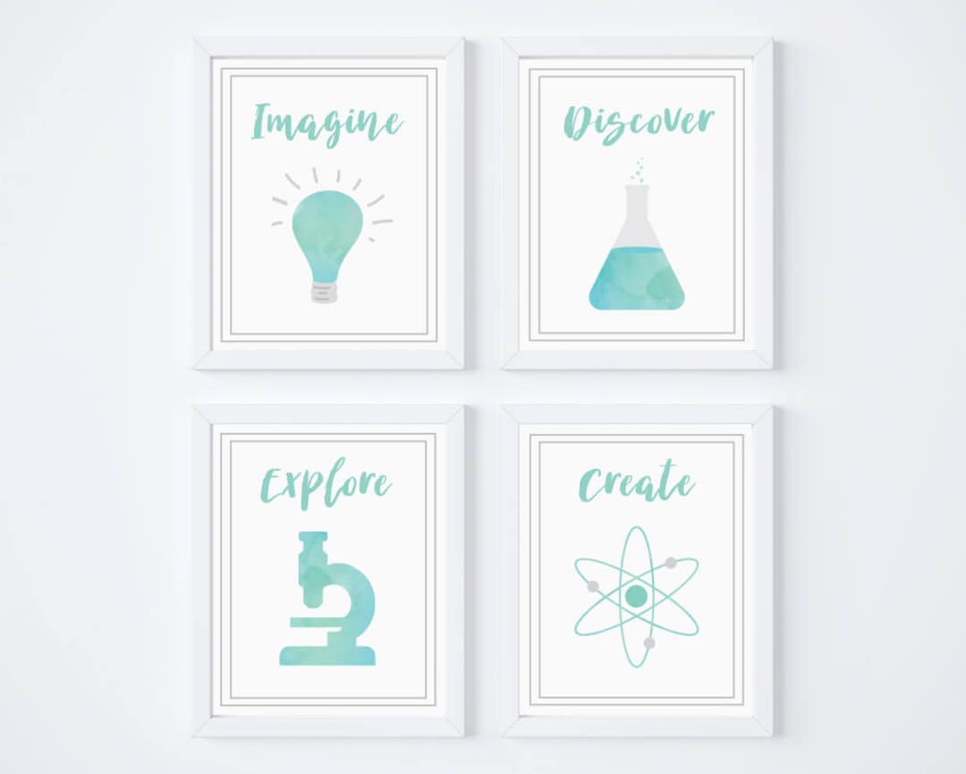 Science Classroom Posters / Inspirational Quotes Art Prints / Back to ...