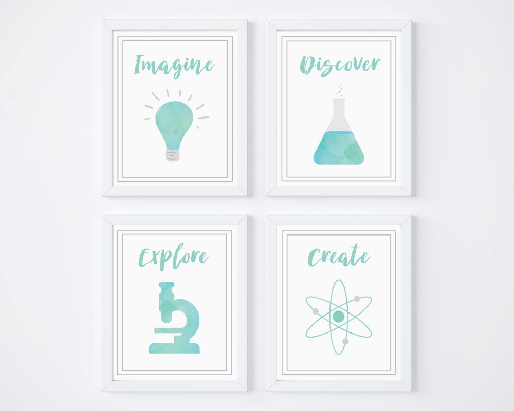 Science Classroom Posters / Inspirational Quotes Art Prints / - Etsy
