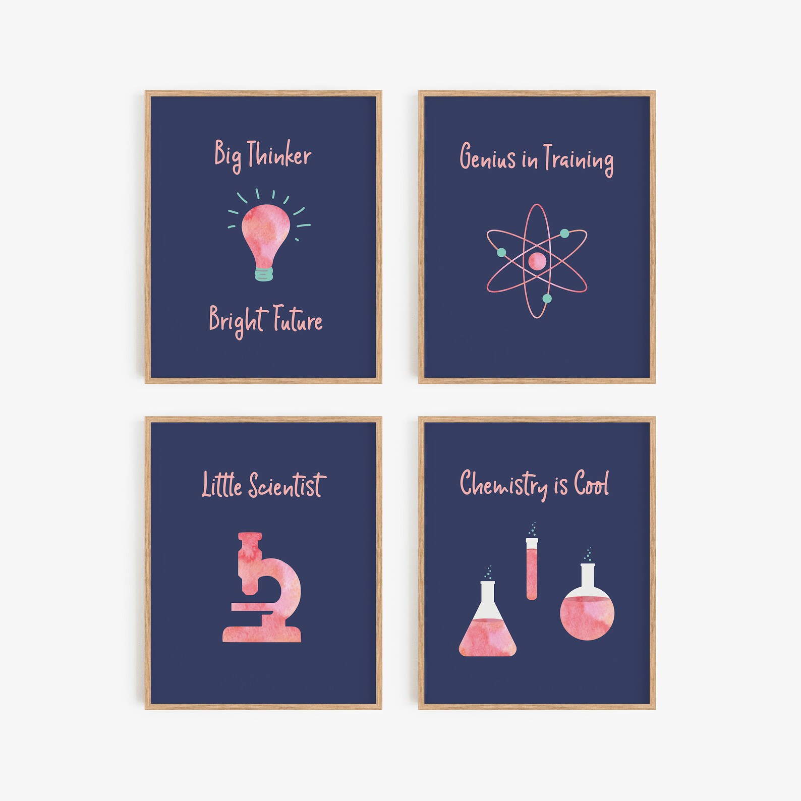 Science Wall Art for Kids Bedroom Science Themed Nursery | Etsy