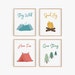 Camping Art Prints for Kids Room, Printable Nursery Decor Girl or Boy ...