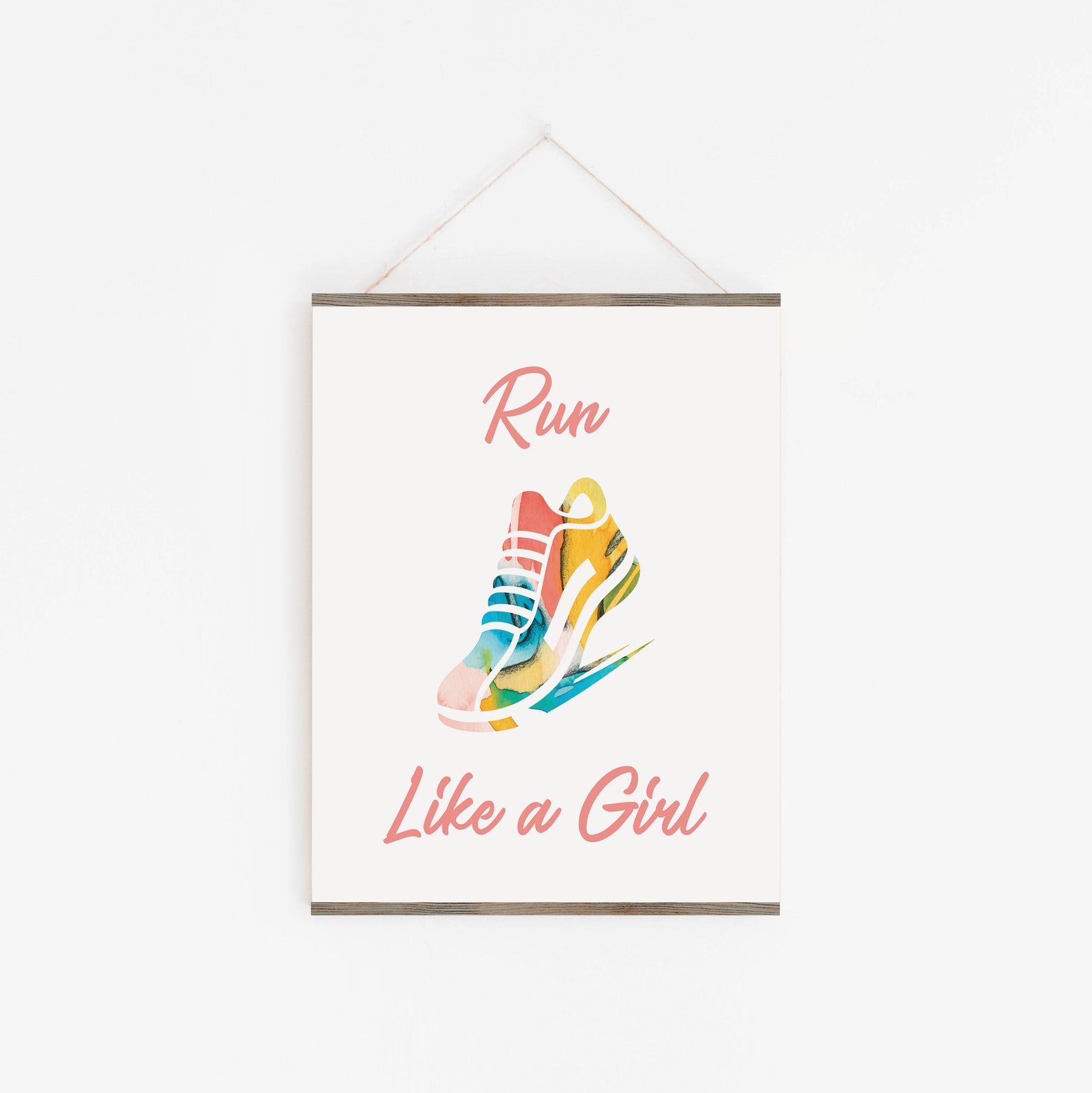 Running Art Print Girls Track and Field Poster Cross Country - Etsy