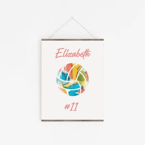 Girls Volleyball Gift, High School Volleyball Printable Poster ...
