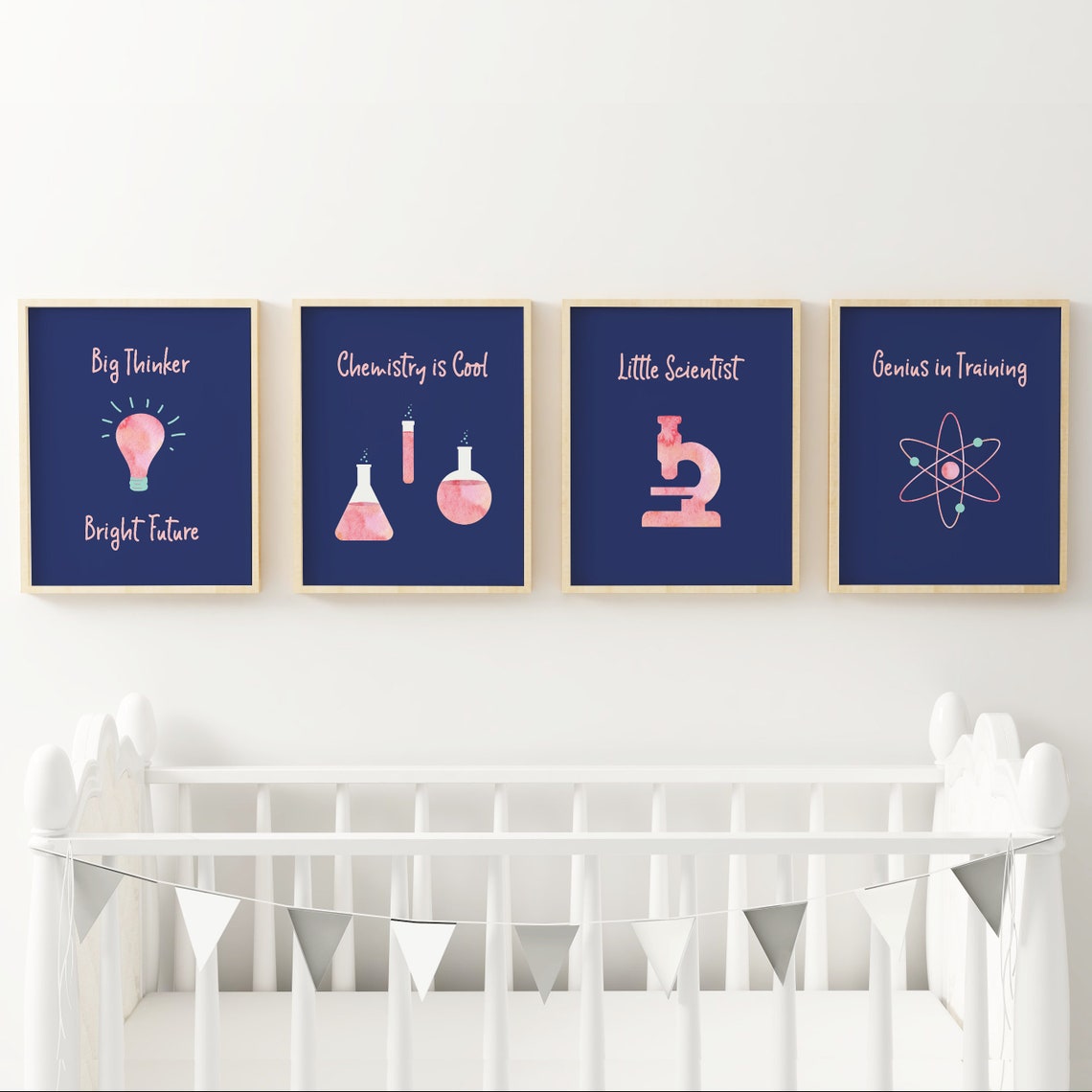 Science Wall Art for Kids Bedroom Science Themed Nursery - Etsy