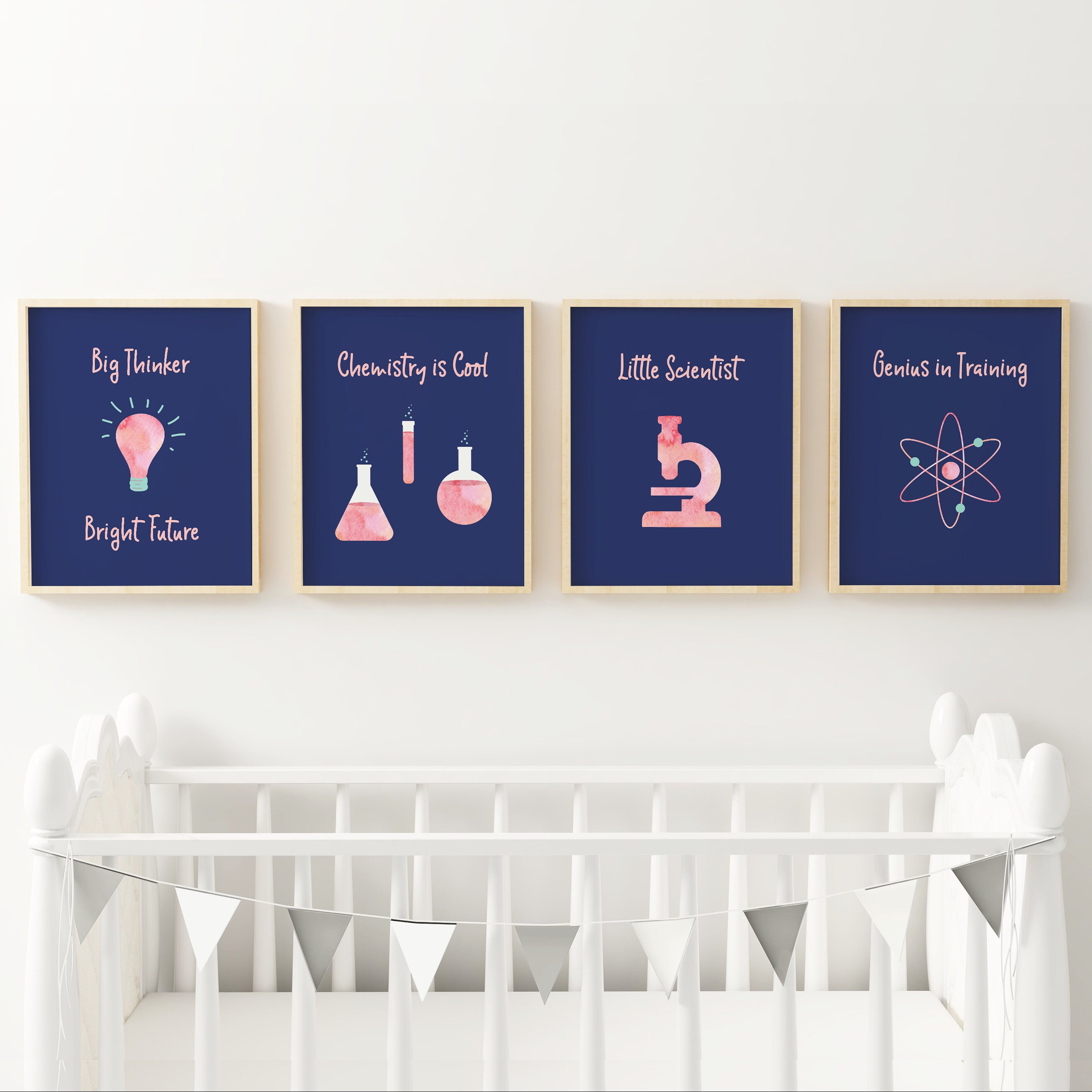 Science Wall Art for Kids Bedroom Science Themed Nursery - Etsy