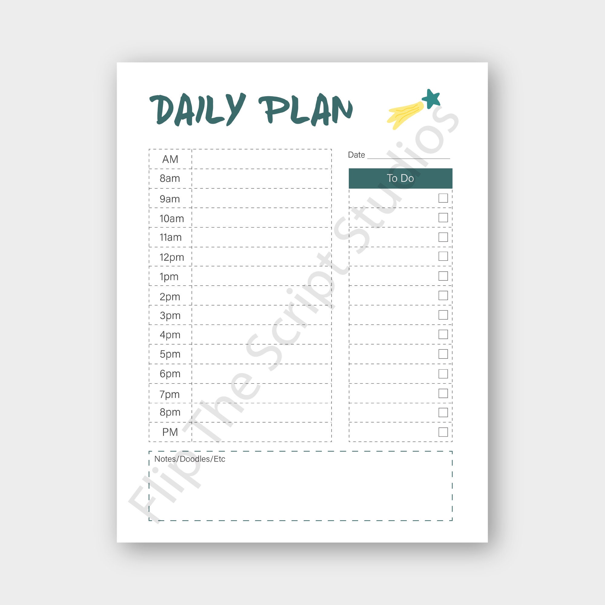 Space Themed Kids Planner Printable Homeschool Schedule - Etsy