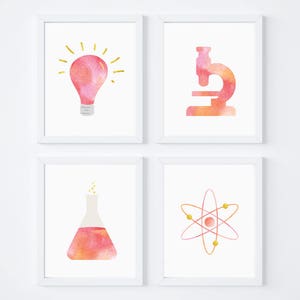 Science Themed Nursery, Homeschool Printable Art, Kids Room Wall Art ...