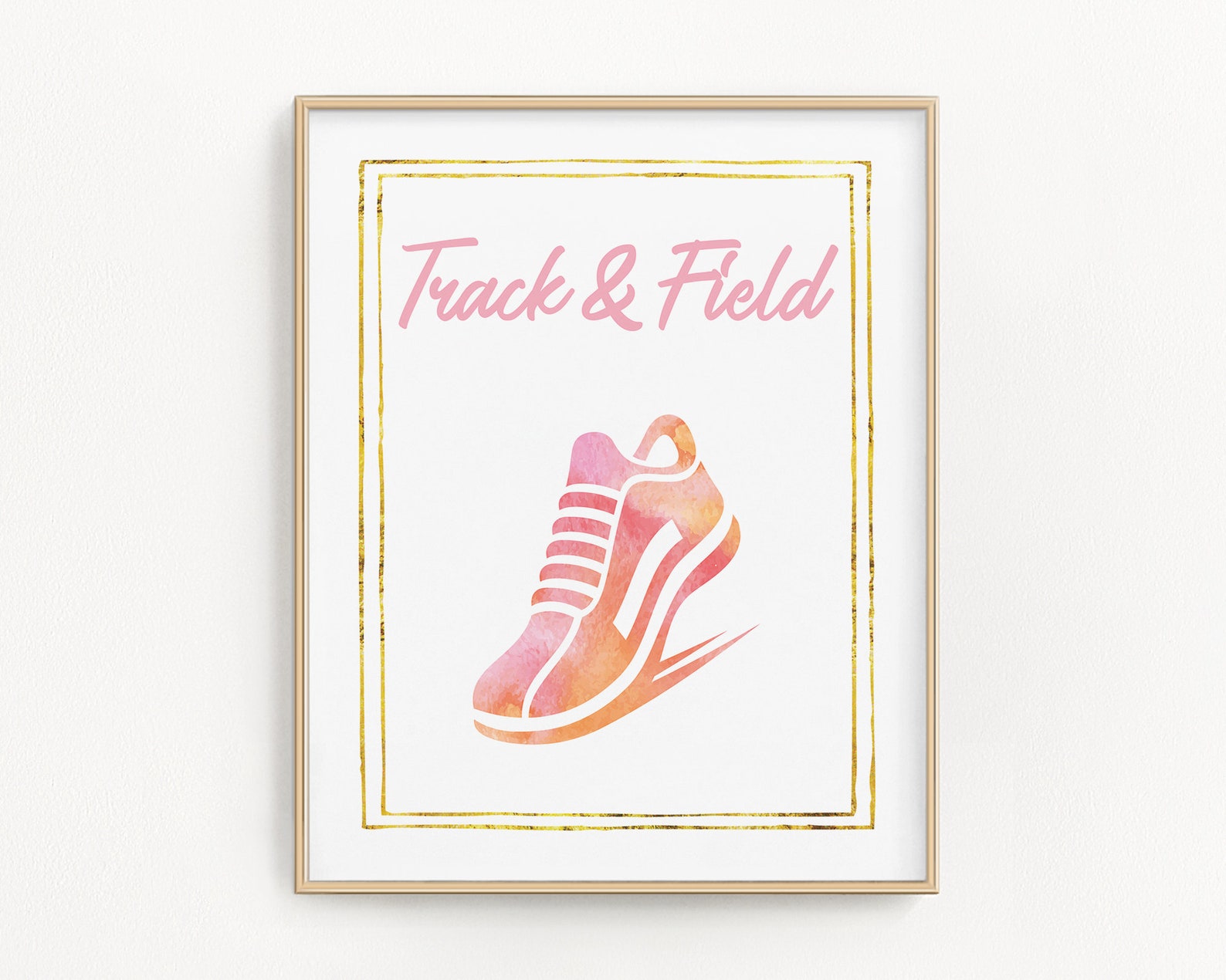Track and Field Poster Track Athlete Gift for Girls Teen | Etsy