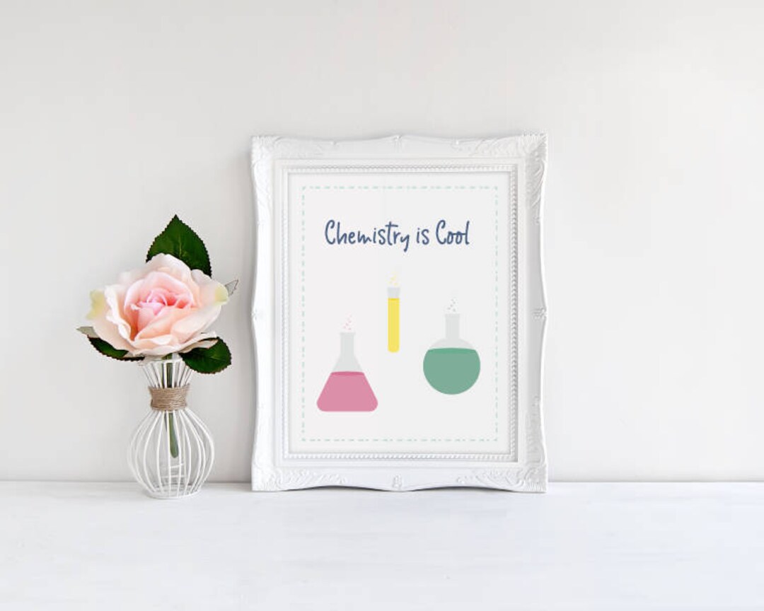 Christmas Gift for Science Teacher / Chemistry Art / Back to School ...