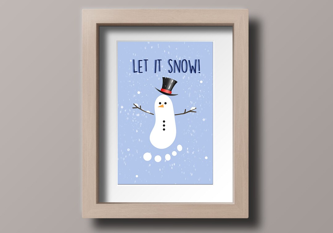 Christmas Snowman Art | Holiday Handprint Art | Frosty the Snowman ...