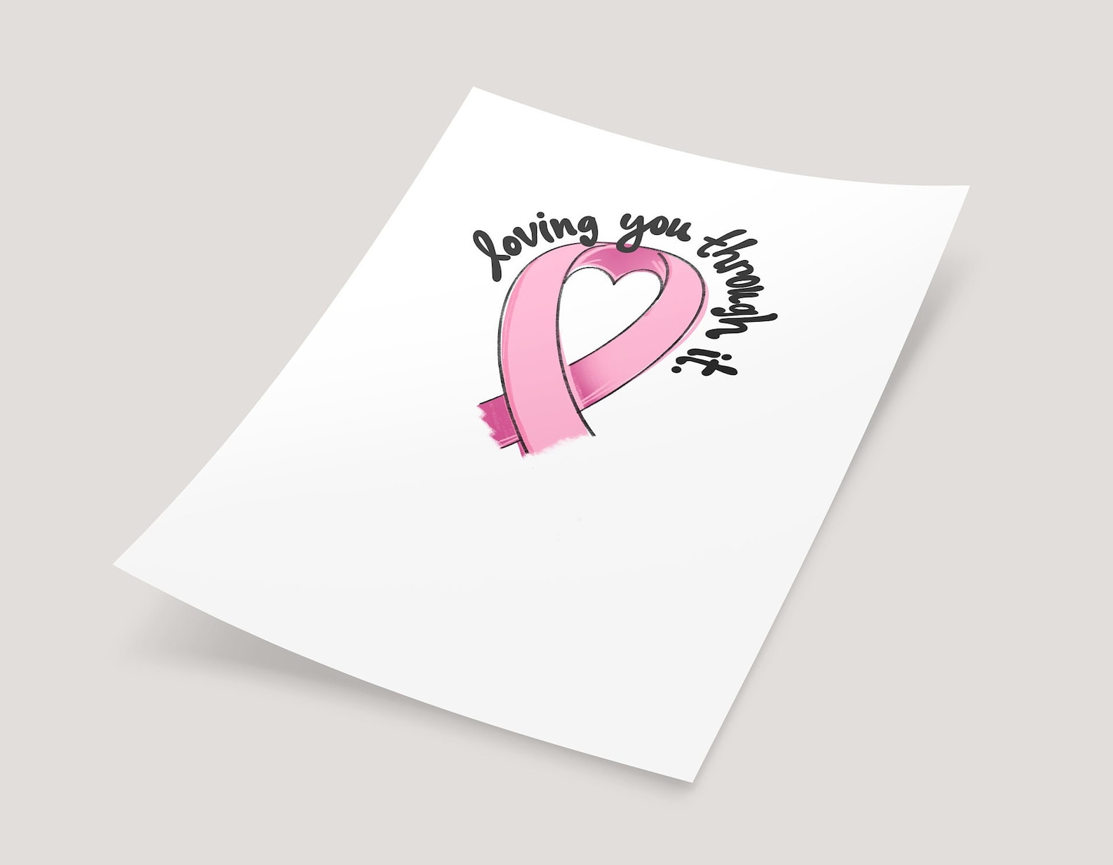 Pink Ribbon Breast Cancer Awareness Month Handprint Art | Footprint ...