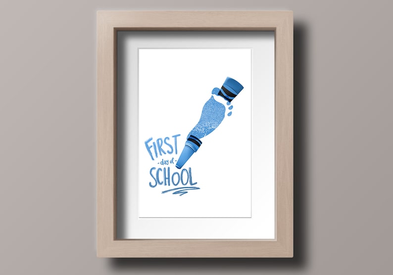 First Day of School Art | Back to School Handprint Art | Coloring ...