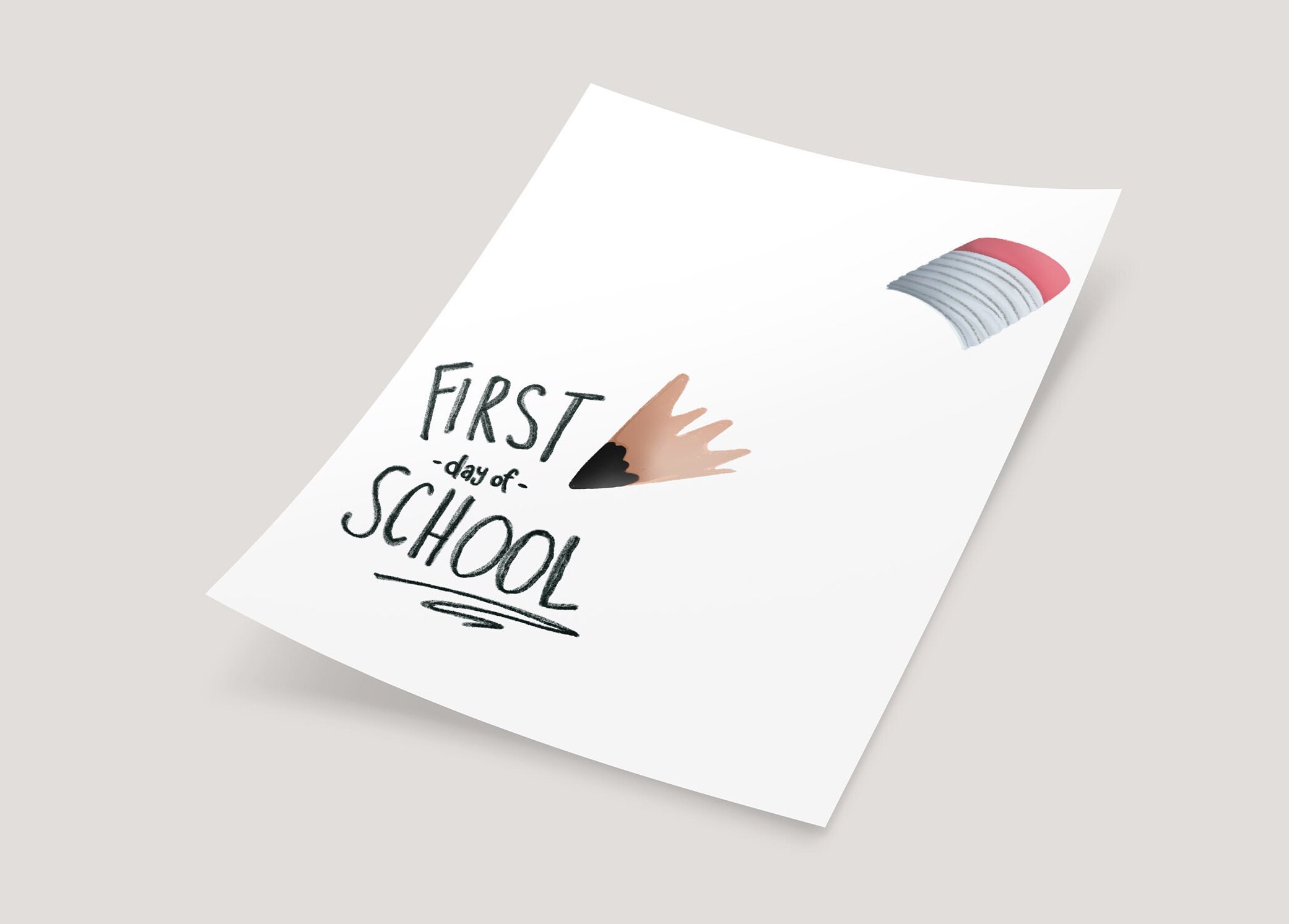 First Day of School Art | Back to School Handprint Art | Drawing ...