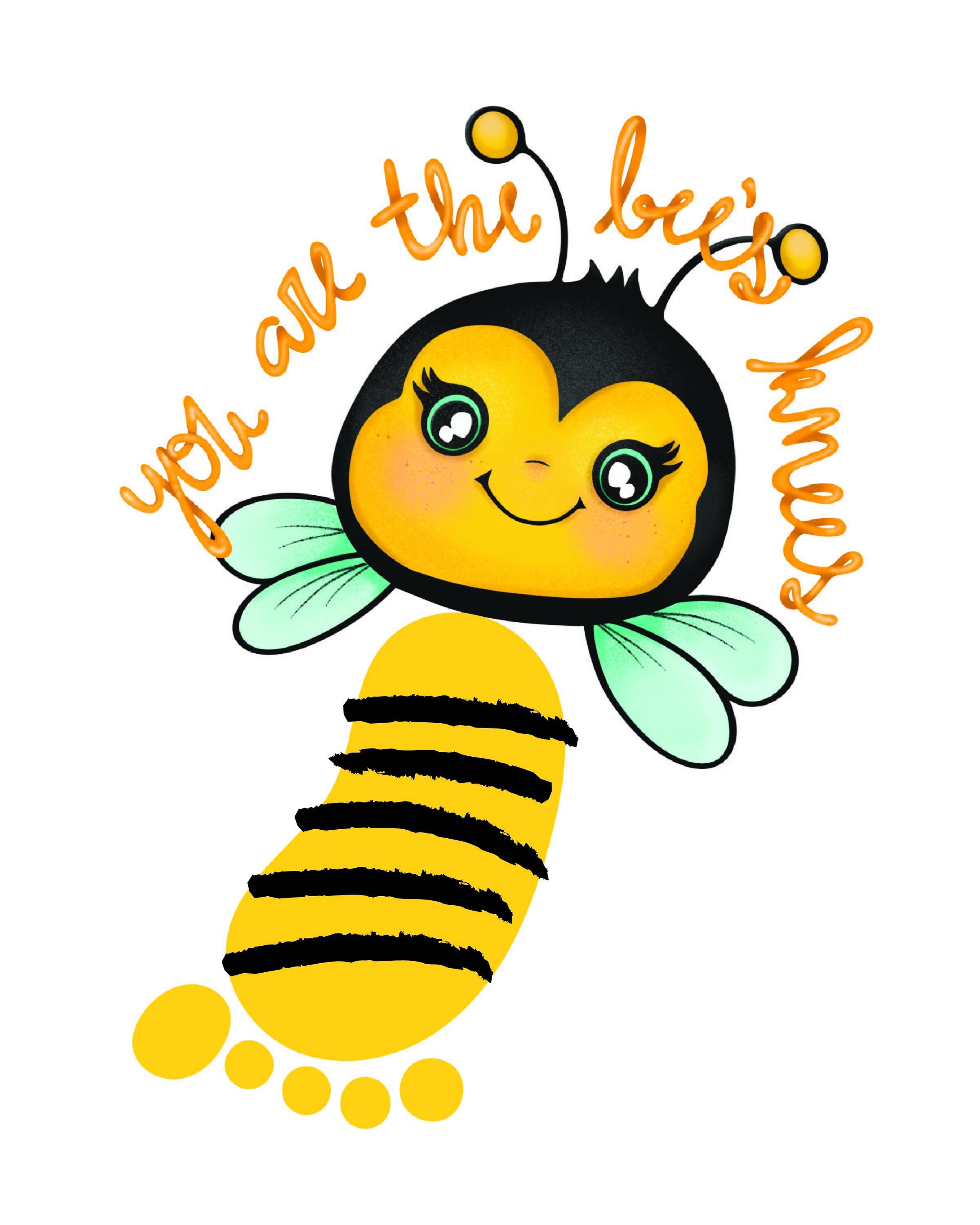 You Are the Bees Knees Footprint Art | Homemade Gift for Mother's or ...