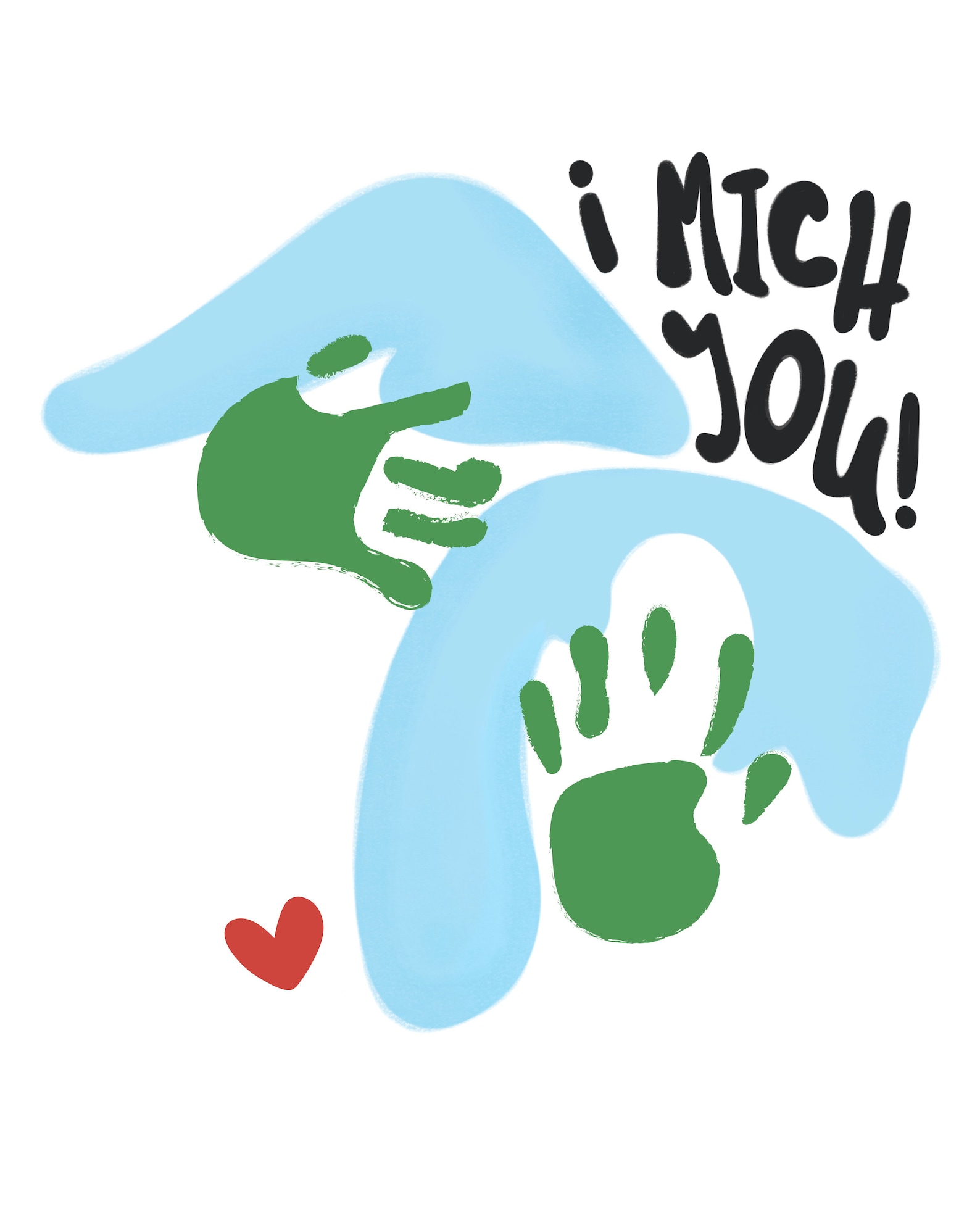 Michigan Handprint Art | Handprint and Footprint Stamp Art | Children's ...