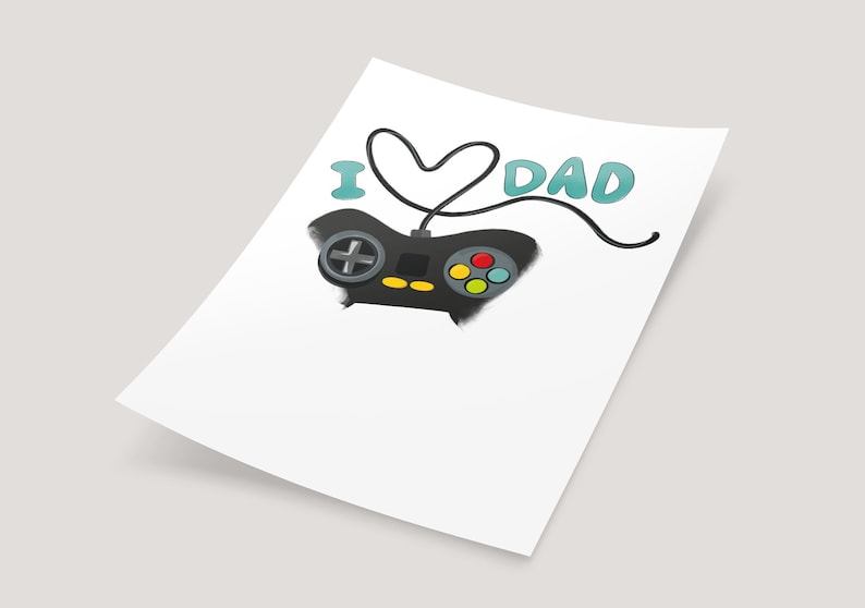 Dad Birthday | Father's Day Handprint Art | Video Game Footprint Stamp ...