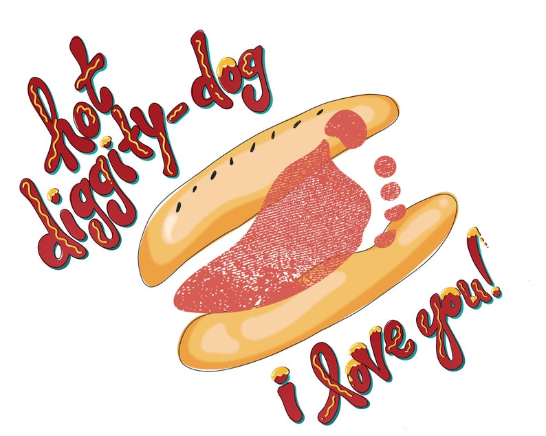 Summertime | Hot Dog Handprint Art | Hot Diggity Dog Footprint Stamp ...