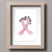 Pink Ribbon Breast Cancer Awareness Month Handprint Art | Footprint ...