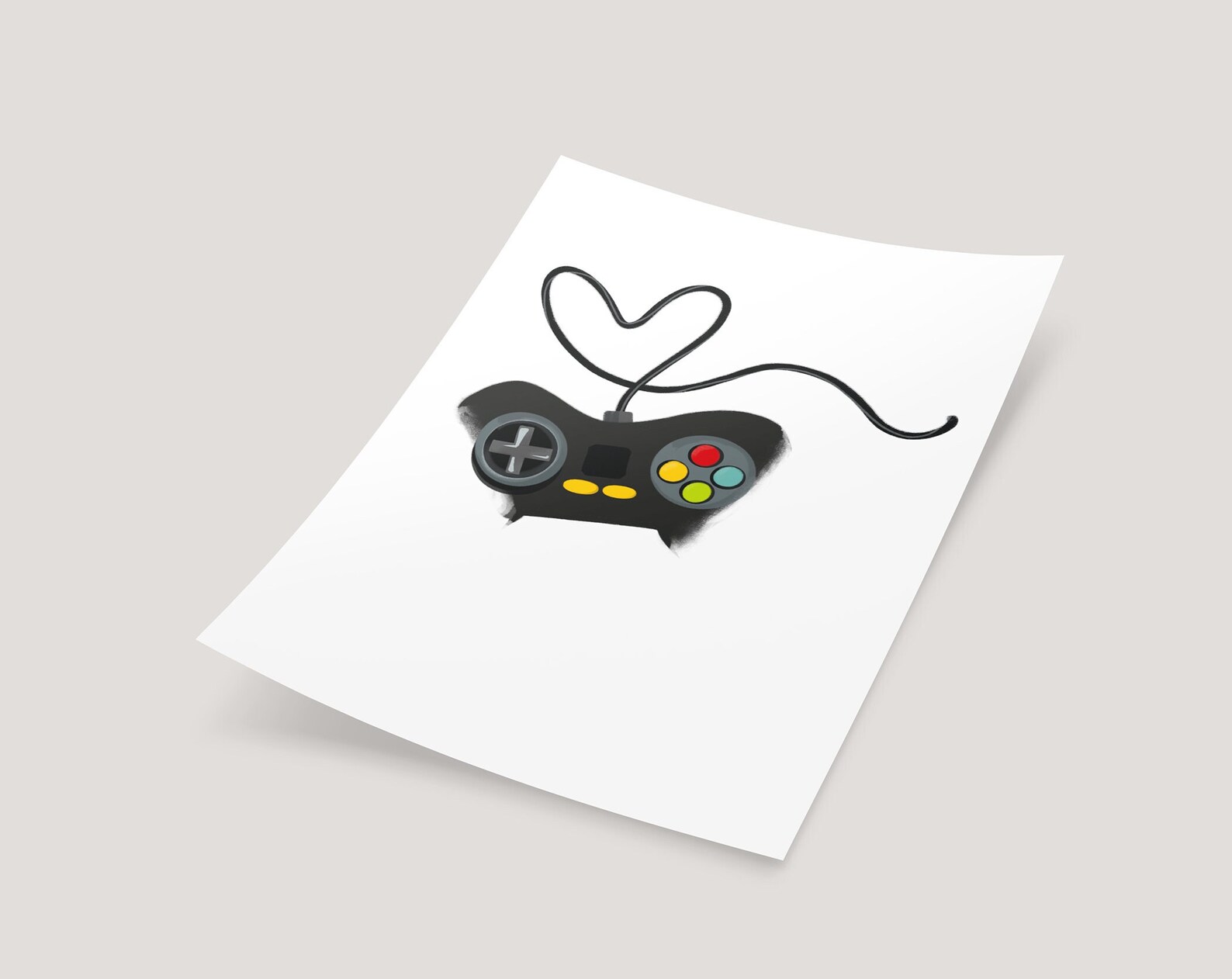 Handprint Art Gift for Gamers | Video Game Footprint Stamp Art | Father ...