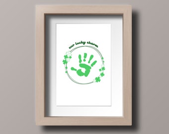 St. Patrick's Day | St. Patrick's Day Handprint Art | Love Shamrock ...