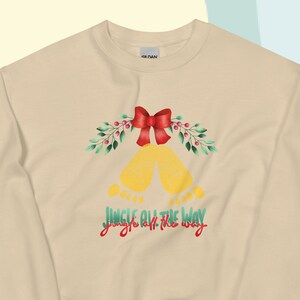 Jingle Bells Sweater | Christmas Handprint Sweatshirt | Holiday Bells ...