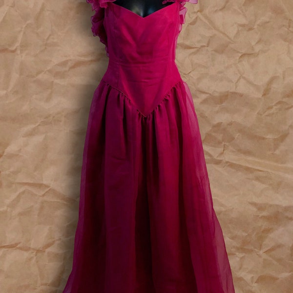 Pink Evening Gown - Etsy