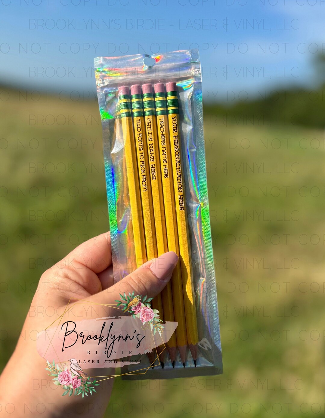Personalized #2 Pencil Set, Custom Children's Pencils, Back to School ...
