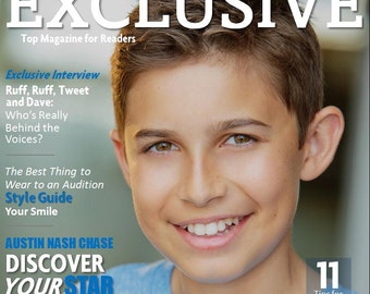 Personalized Magazine Cover DIGITAL File Milestone Achievement Memories ...