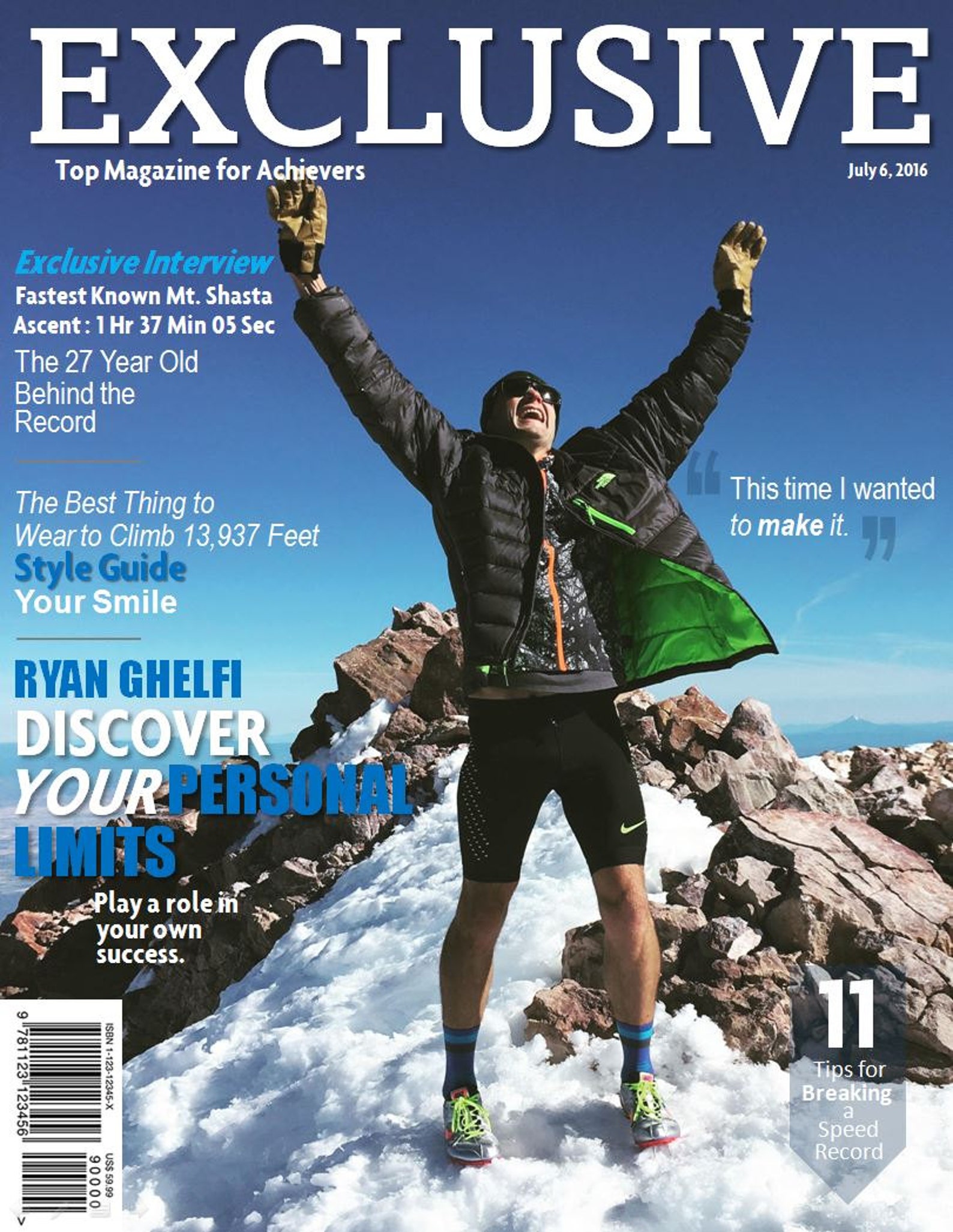 Personalized Magazine Cover DIGITAL File Milestone Achievement Memories ...