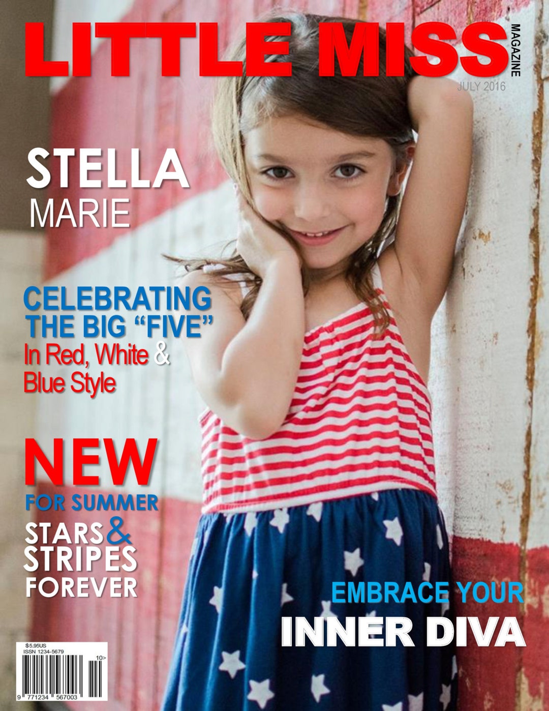 Personalized Magazine Cover DIGITAL File Milestone Birthday Memories ...