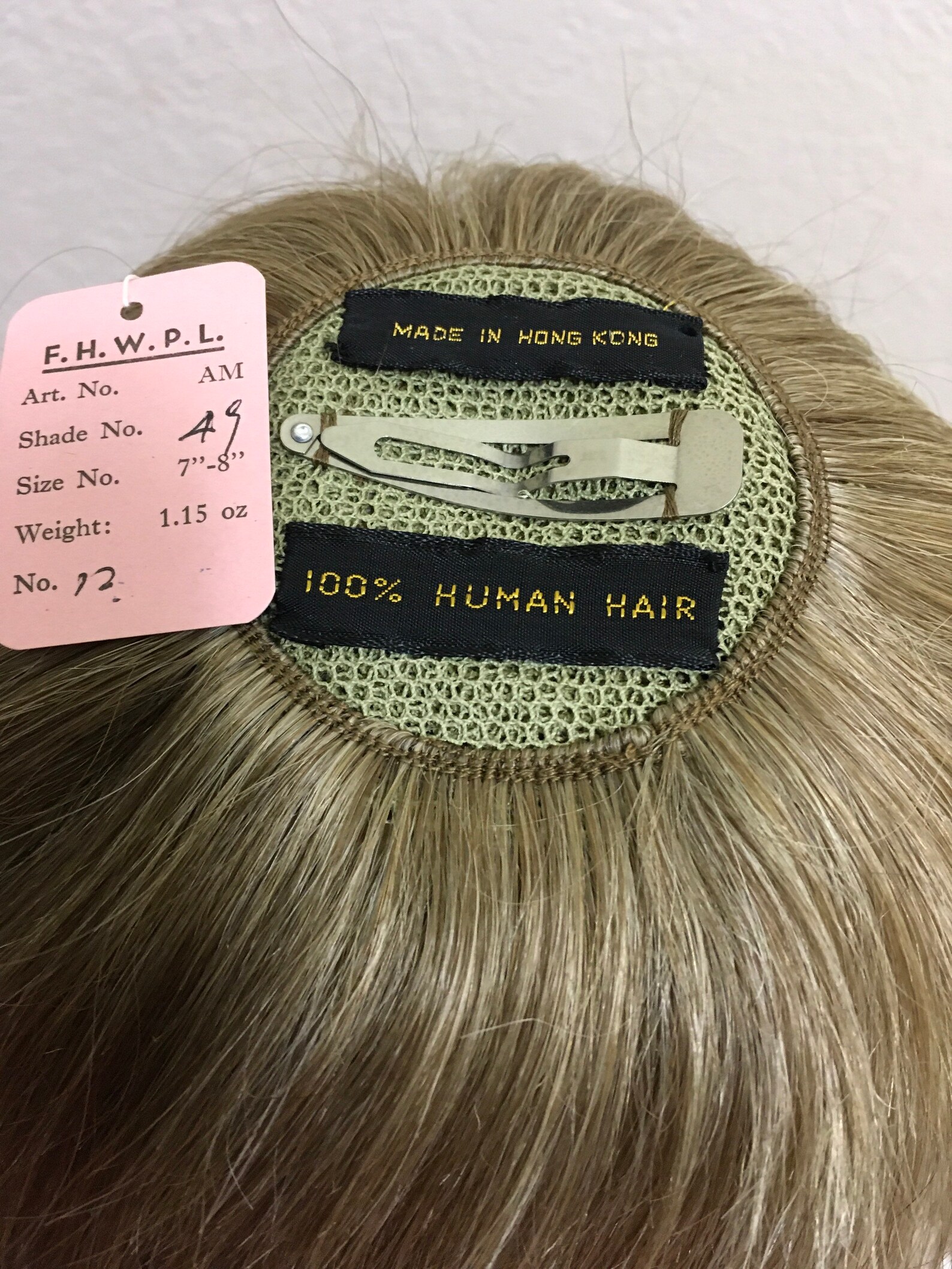 Wiglet 100% Human Hair Blonde Topper Wiglet Extensions Top | Etsy