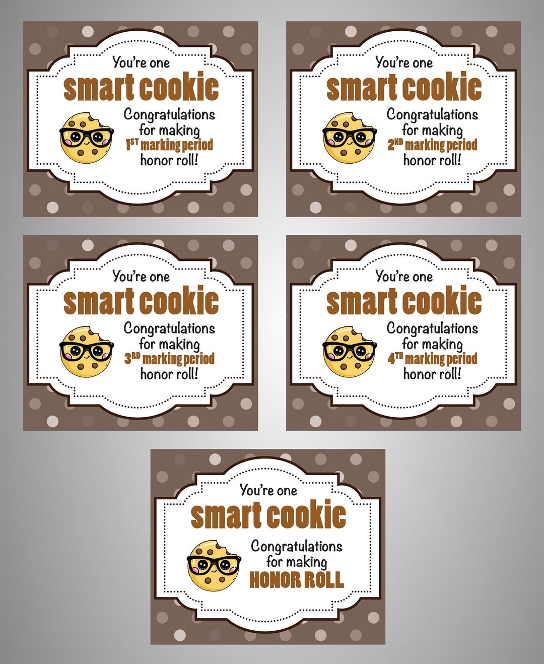Honor Roll Treat Stickers/labels - Avery Label Compatible - Etsy