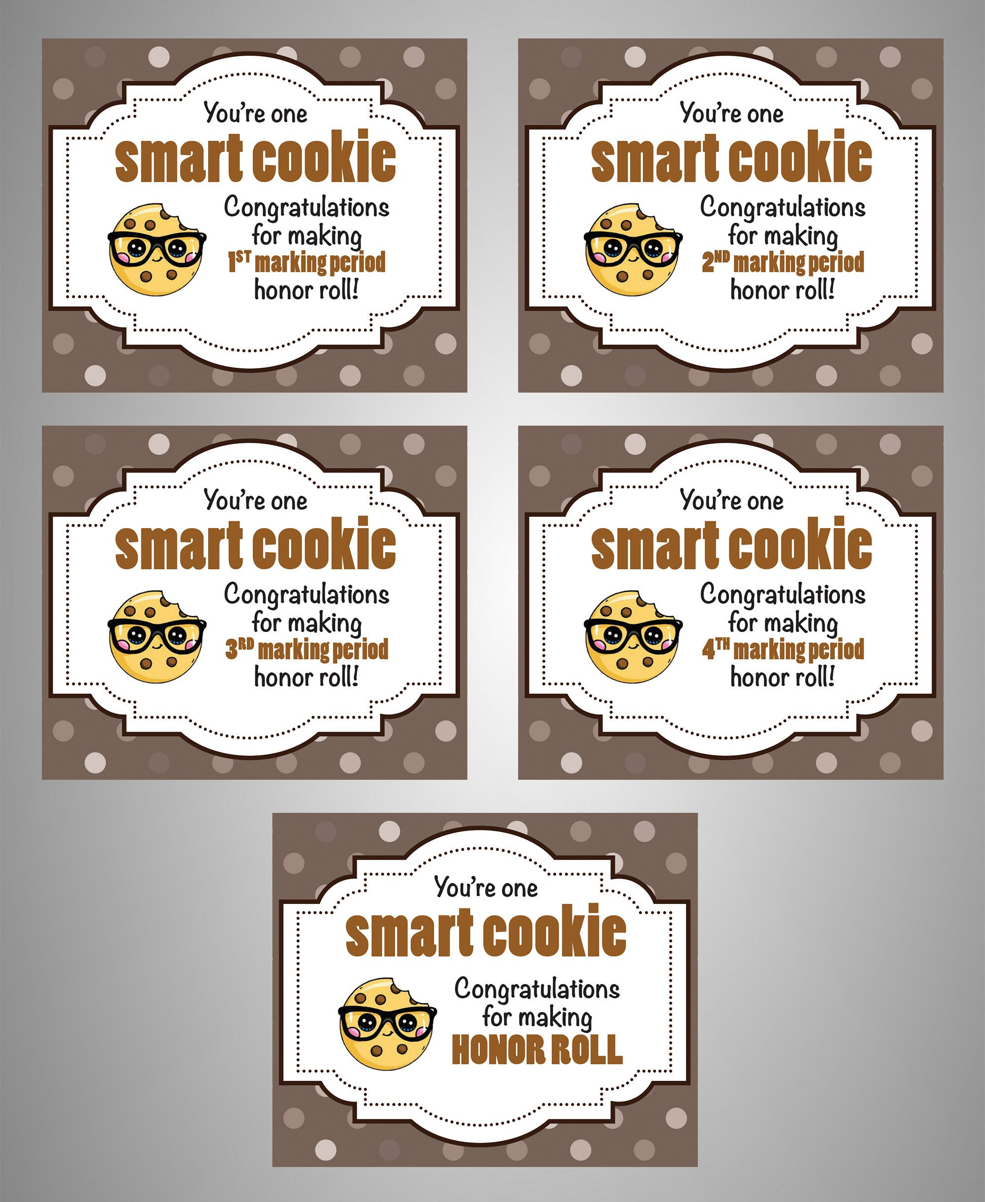 Honor Roll Treat Stickers/labels - Avery Label Compatible - Etsy