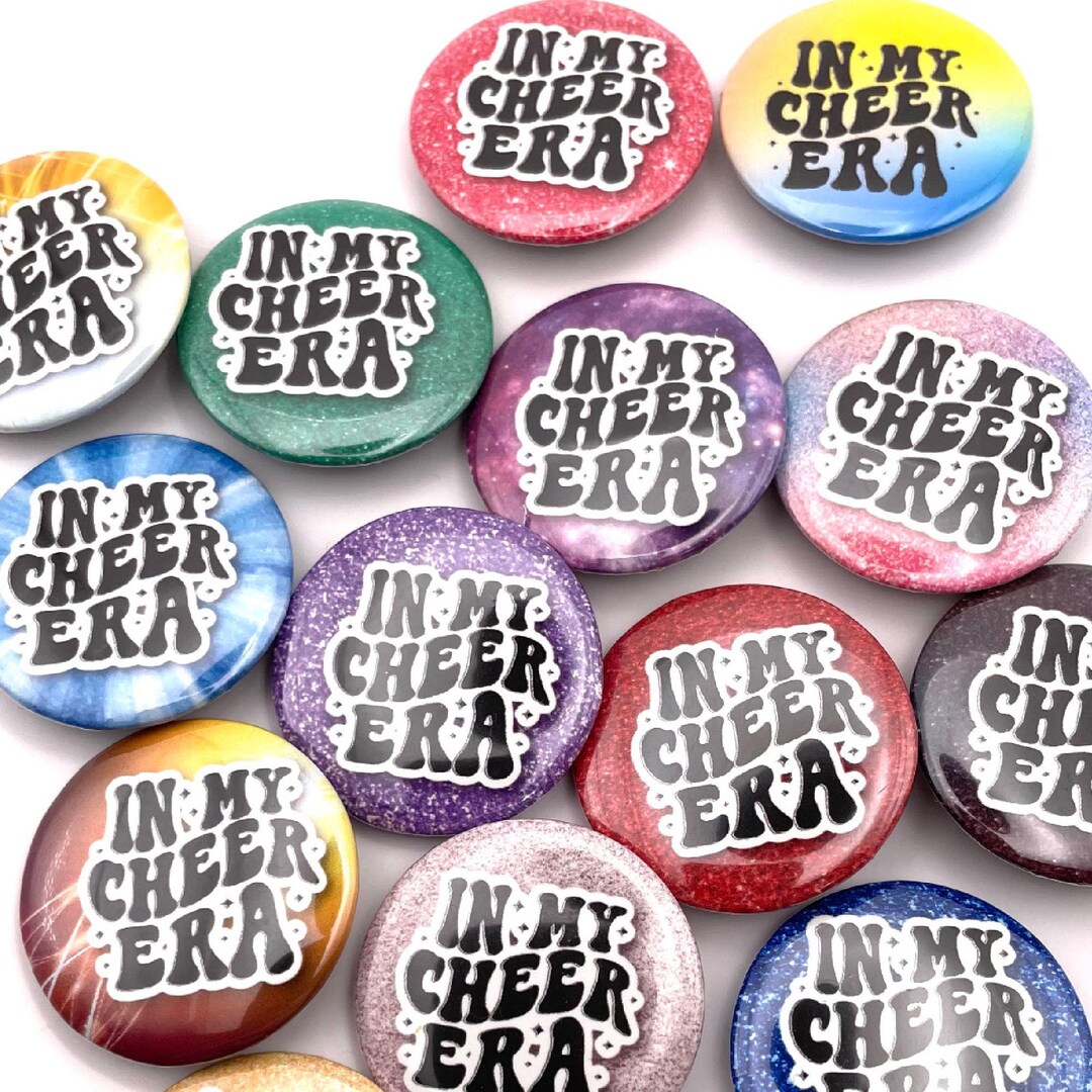 In My Cheer Era Button – Cheerleading Accessories in Vibrant Colors ...