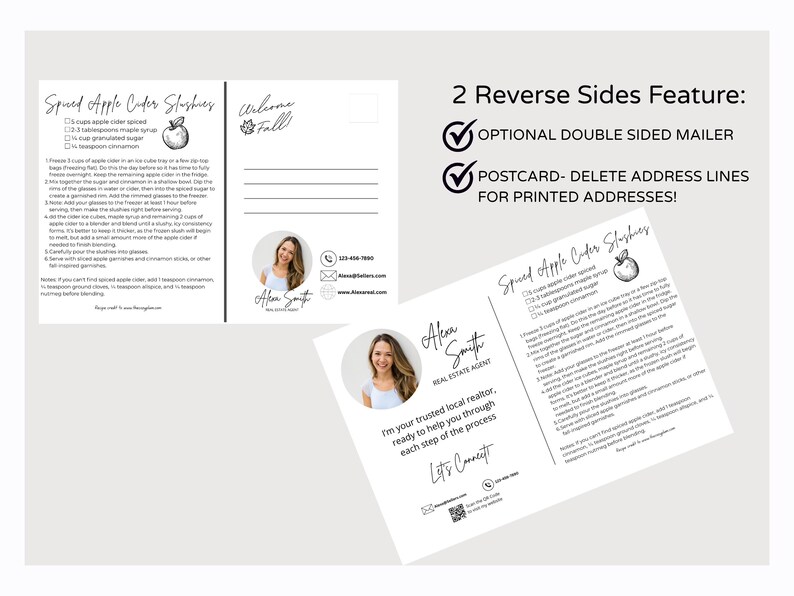 Fall Real Estate Postcard Mailer | Turn Over a New Leaf | August ...