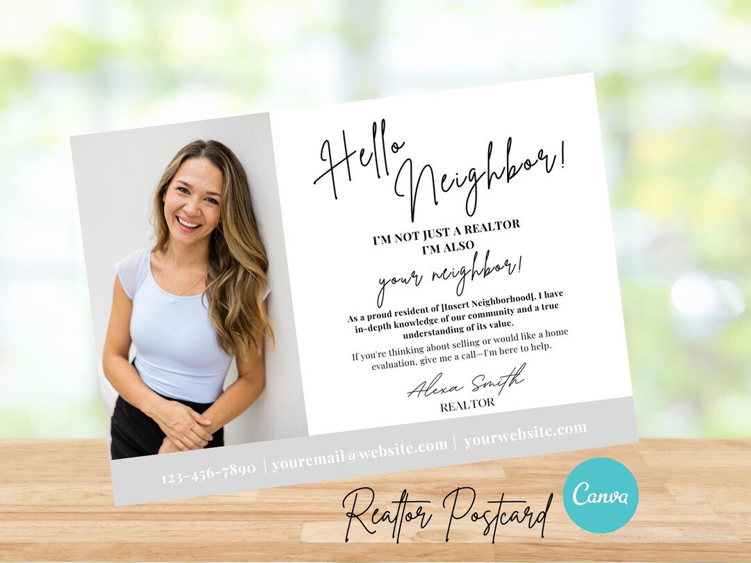 Realtor Postcard Templates, Editable Real Estate Marketing ...