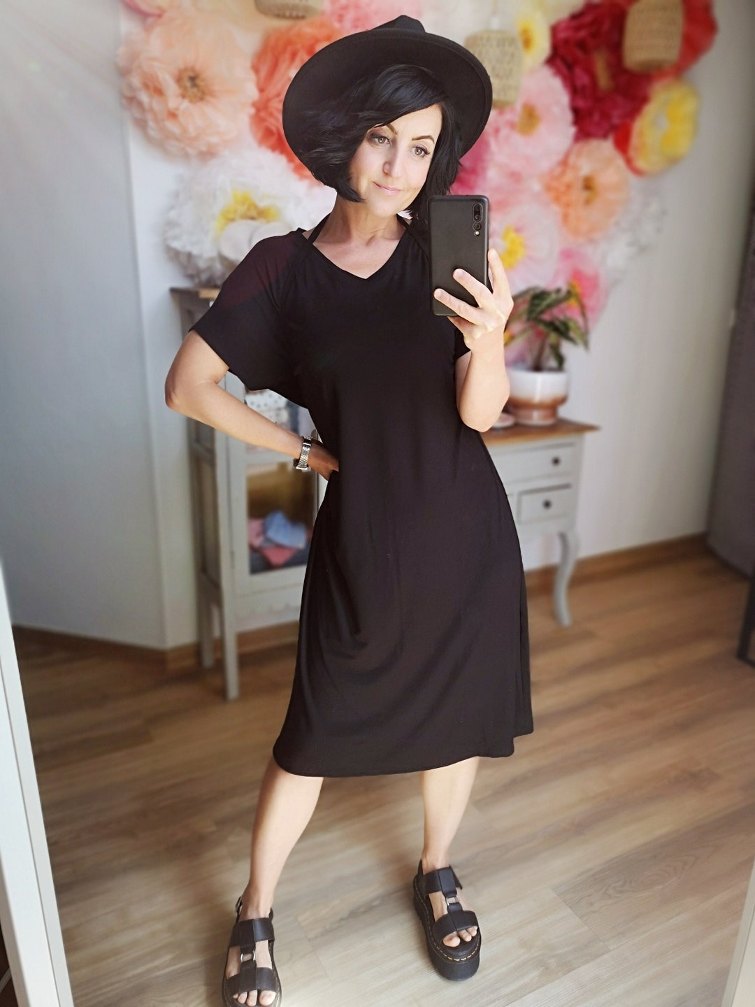 MEKO® boar Casual Dress for Women, Knee-length Dress Made of Jersey ...