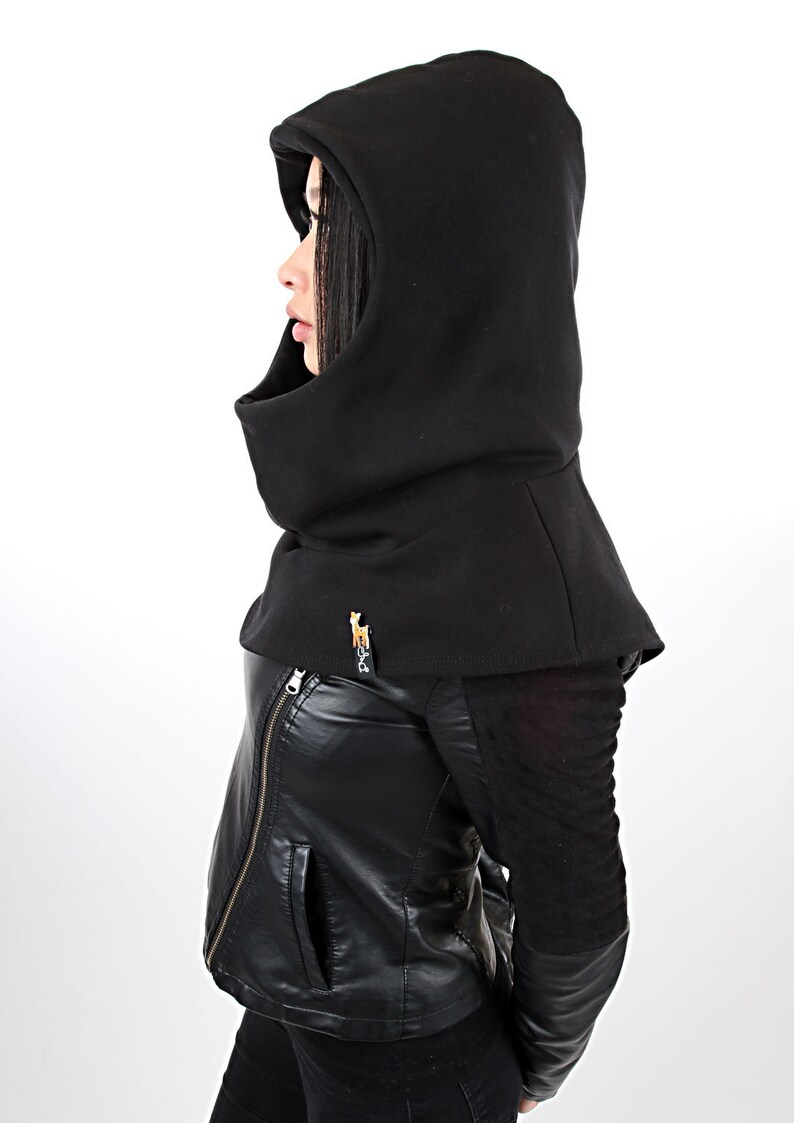 MEKO® Hooded Hat Women's Black Cap Cape Toadstool | Etsy