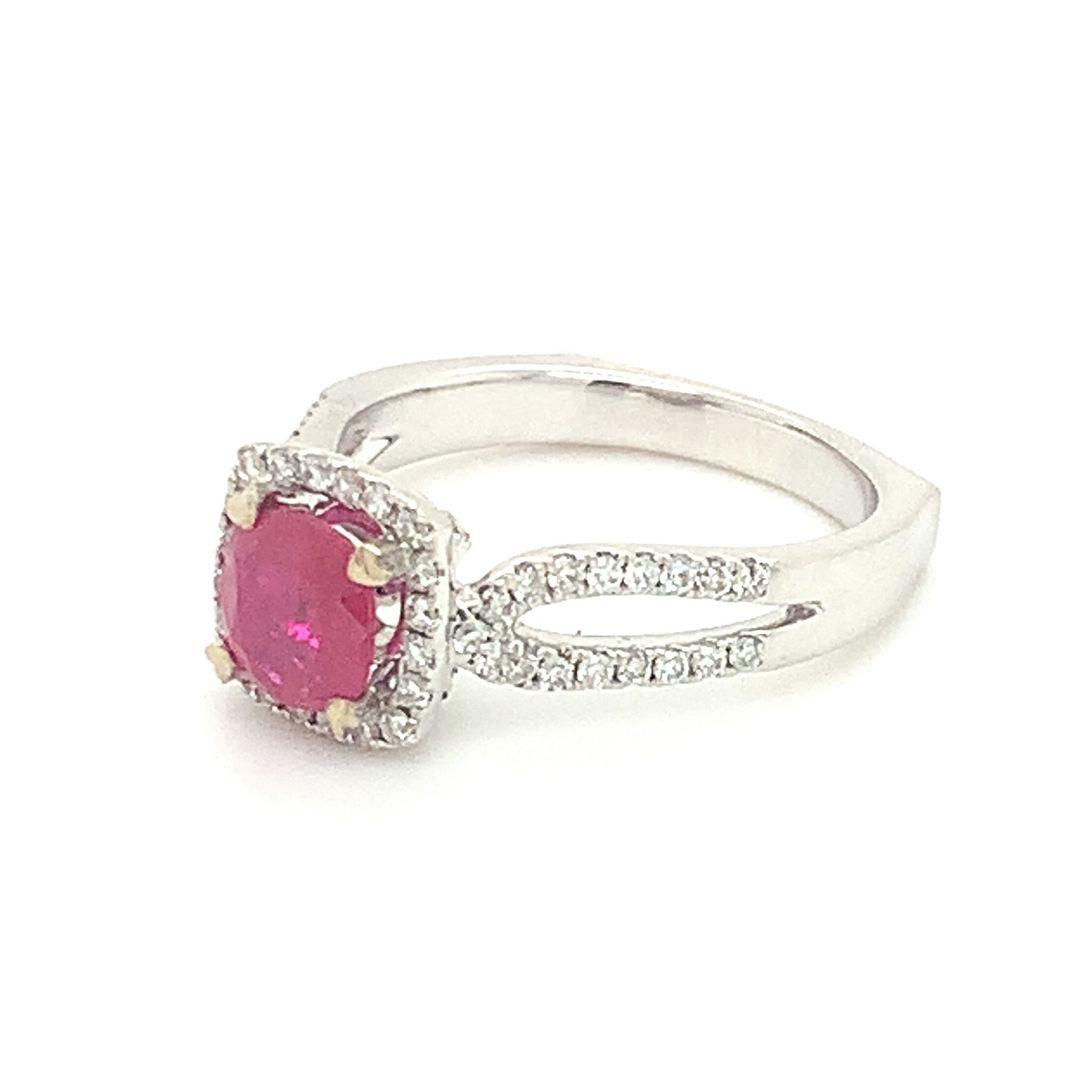 Ruby Ring Ruby Engagement Ring Ruby Rings for Women Cushion - Etsy