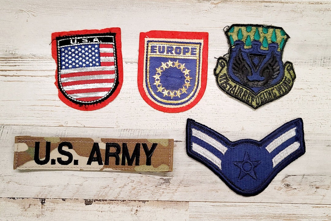 Lot of 5 Vintage Military Patches Previously Used. - Etsy