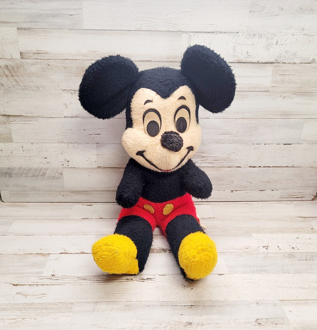 Vintage Walt Disney Mickey Mouse Stuffed With Shredded Clippings and ...