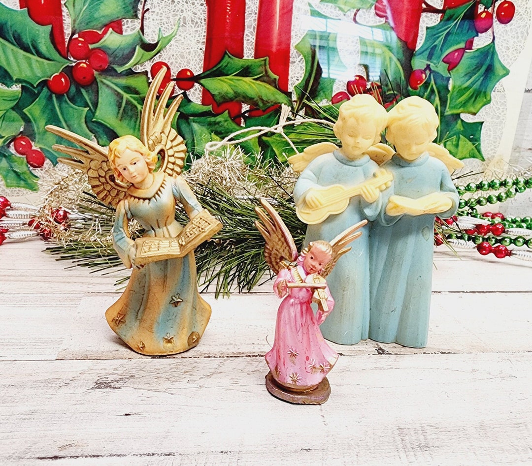 Vintage 1950s Lot of 4 Angels/musical Angels of Various Sizes. C-4 ...