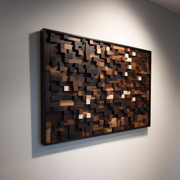 Modern Wood Art - Etsy