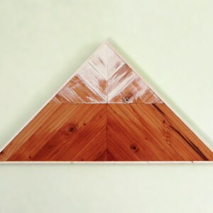 Triangle wood | Etsy